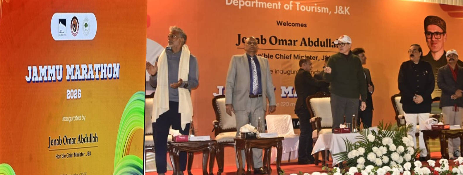 Omar unveils official logo of Jammu Marathon, to be held on March 29 ...
